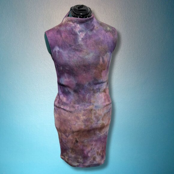 Hand Crafted | Dresses | Hand Dyed Mock Neck Sheath Dress Sz M | Poshmark
